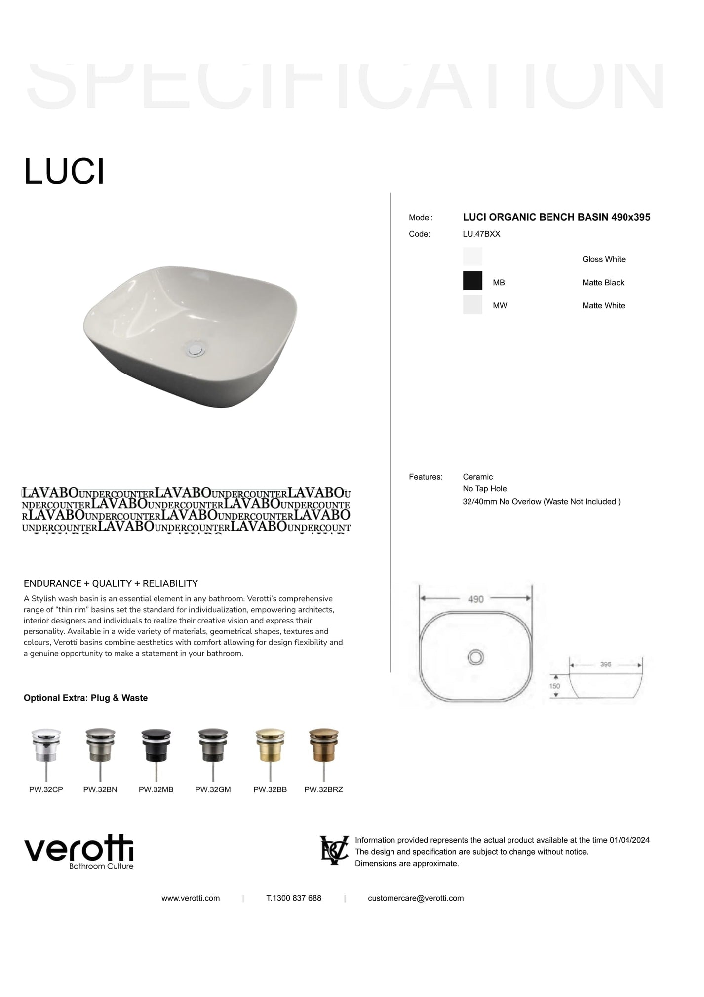 LUCI (W490, D395, H150) | Reno Spares